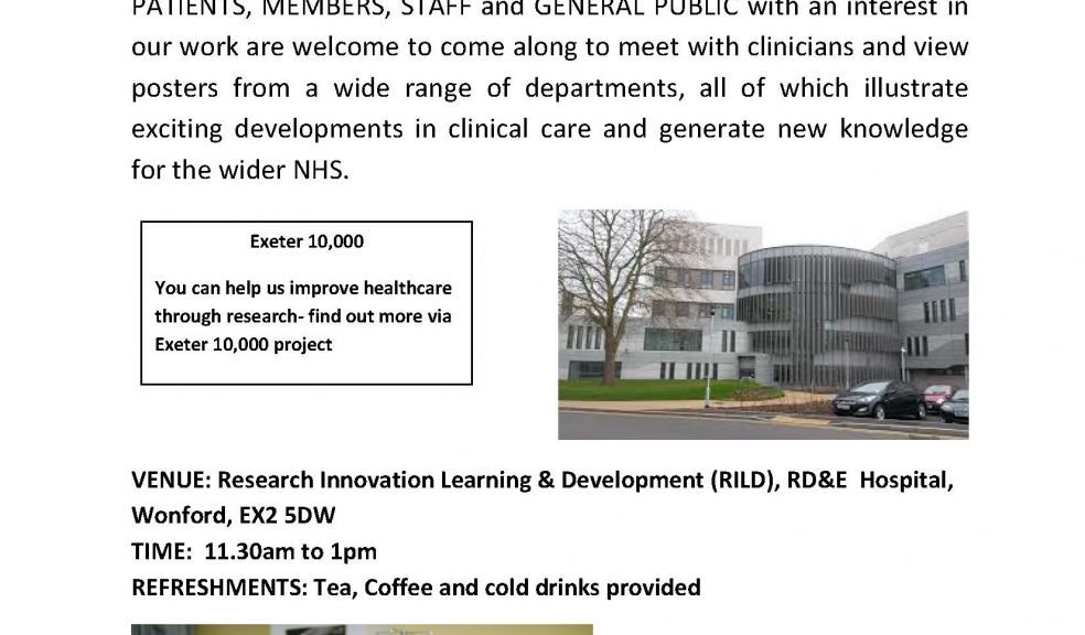 Celebration of Clinical Research 2015 at the Royal Devon and Exeter NHS Foundation Trust | The ...